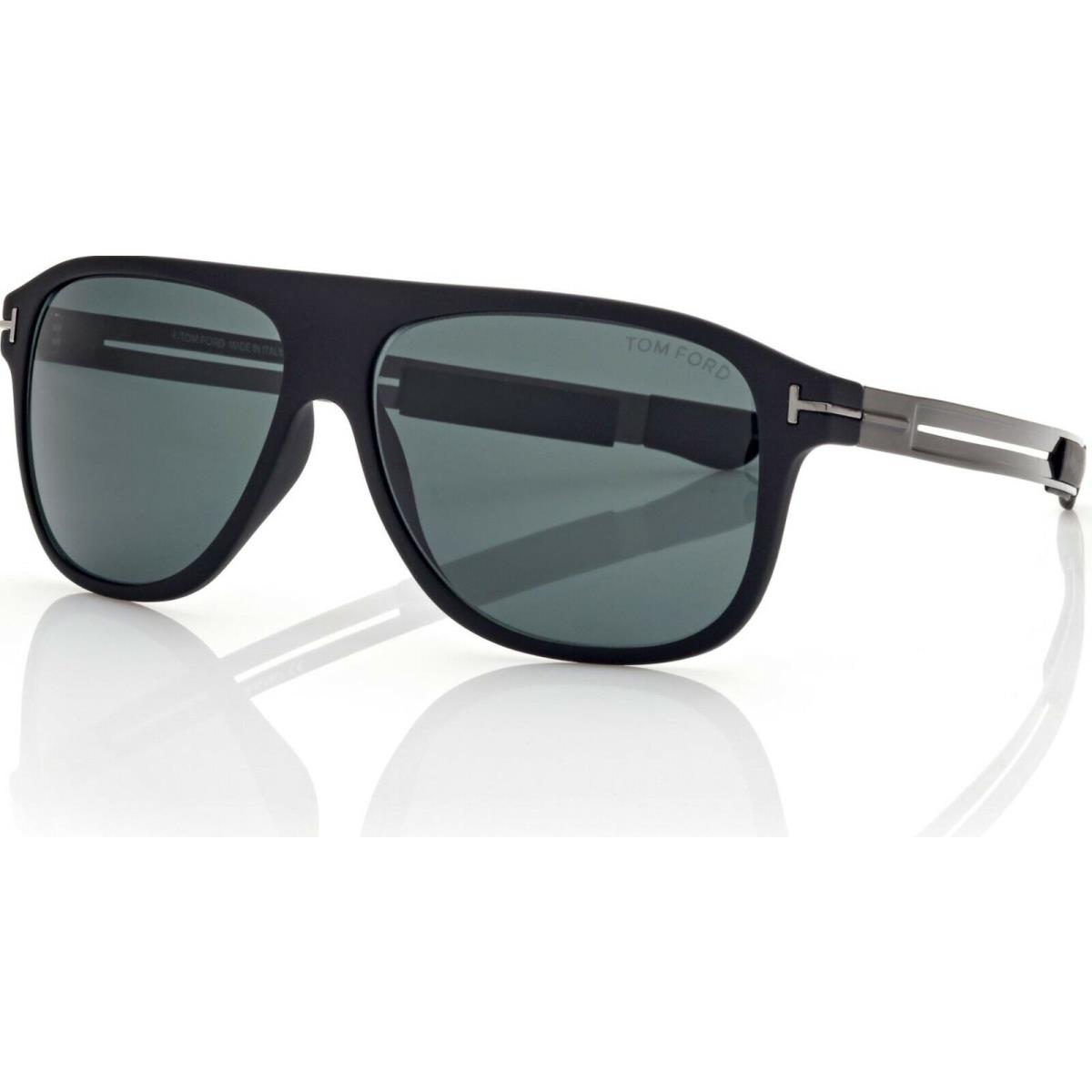 Tom Ford Ft 0880 Todd 02v Matte Black Shiny Dark Ruthenium Dark Teal