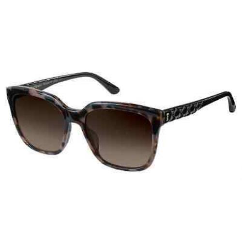 Juicy Couture Ju602s 0aci Rectangle Grey Havana Brown Grad 55 Women`s