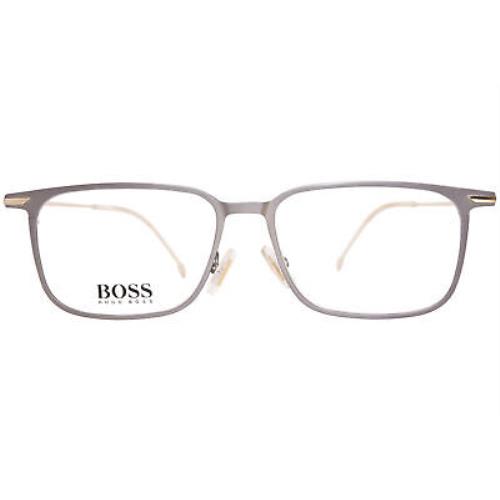 Hugo Boss 1253 R81 Eyeglasses Men`s Matte Ruthenium Full Rim 55mm | 716736362380 - Hugo Boss ...